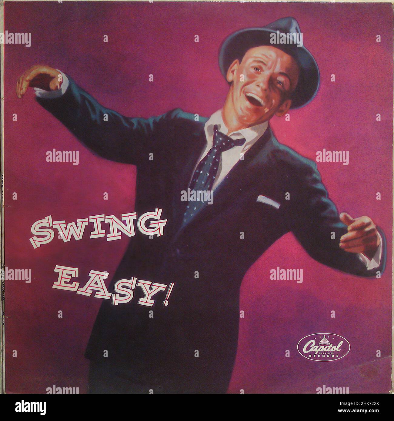 Vintage vinyl record cover - Frank Sinatra - Swing Easy - front Stock ...
