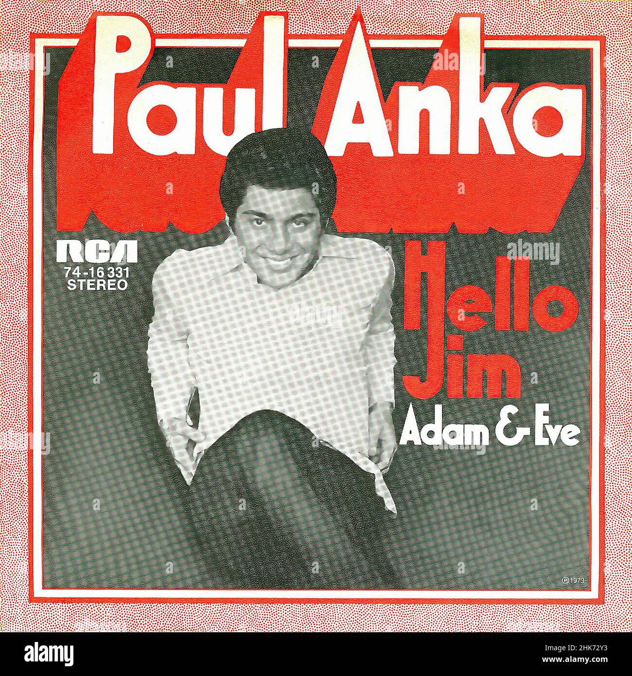 Vintage vinyl record cover - Anka, Paul - Hello Jim - D - 1963 ...