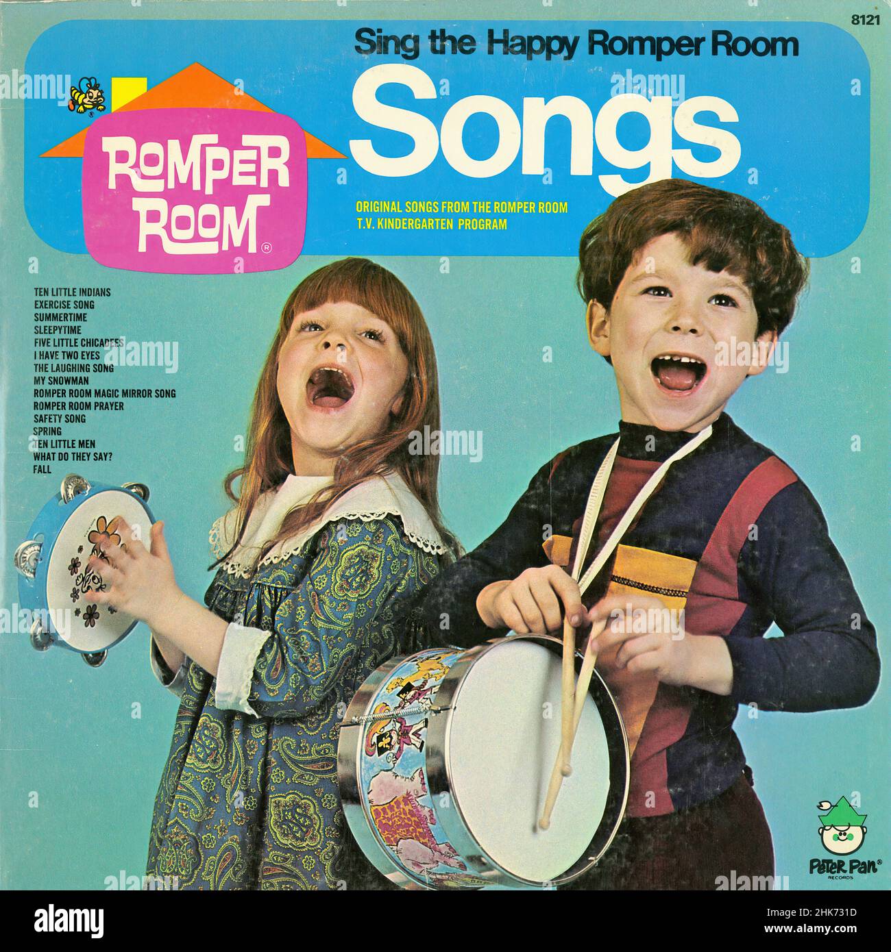 Sing The Happy Romper Room Songs - Vintage Vinyl Album Stock Photo - Alamy