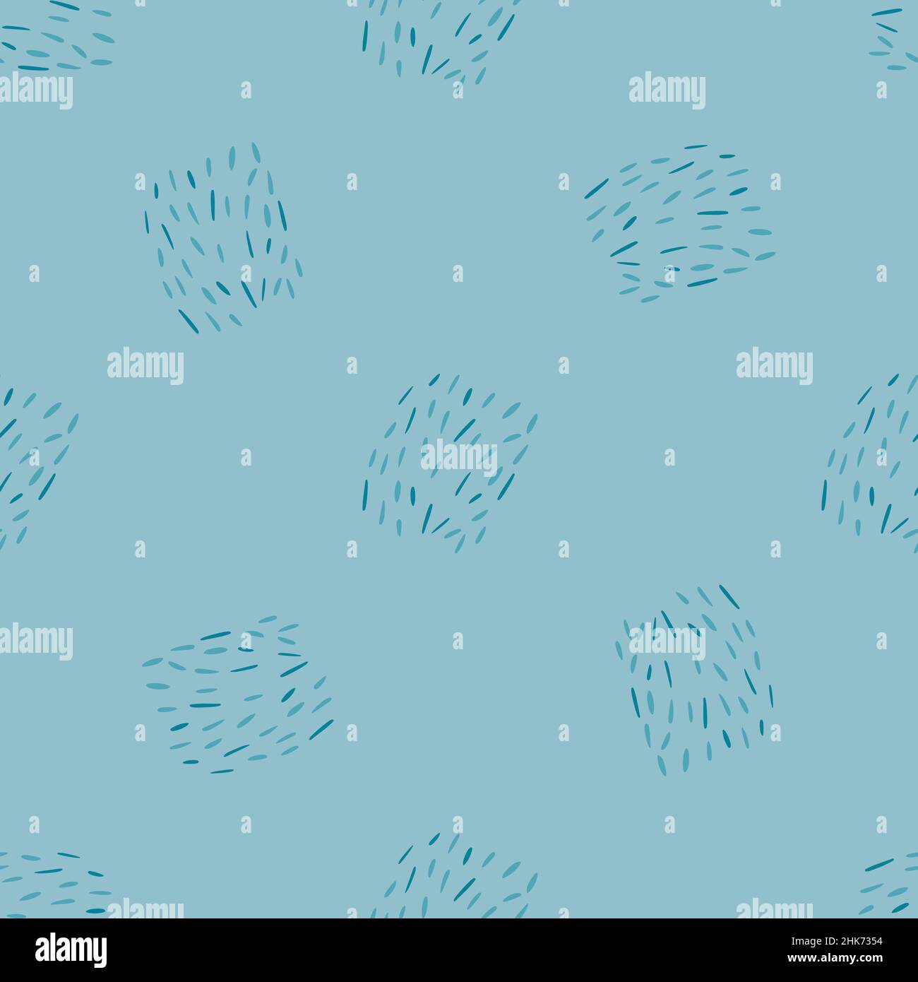 Doodle dashes seamless pattern with hand drawn. Modern abstract ...