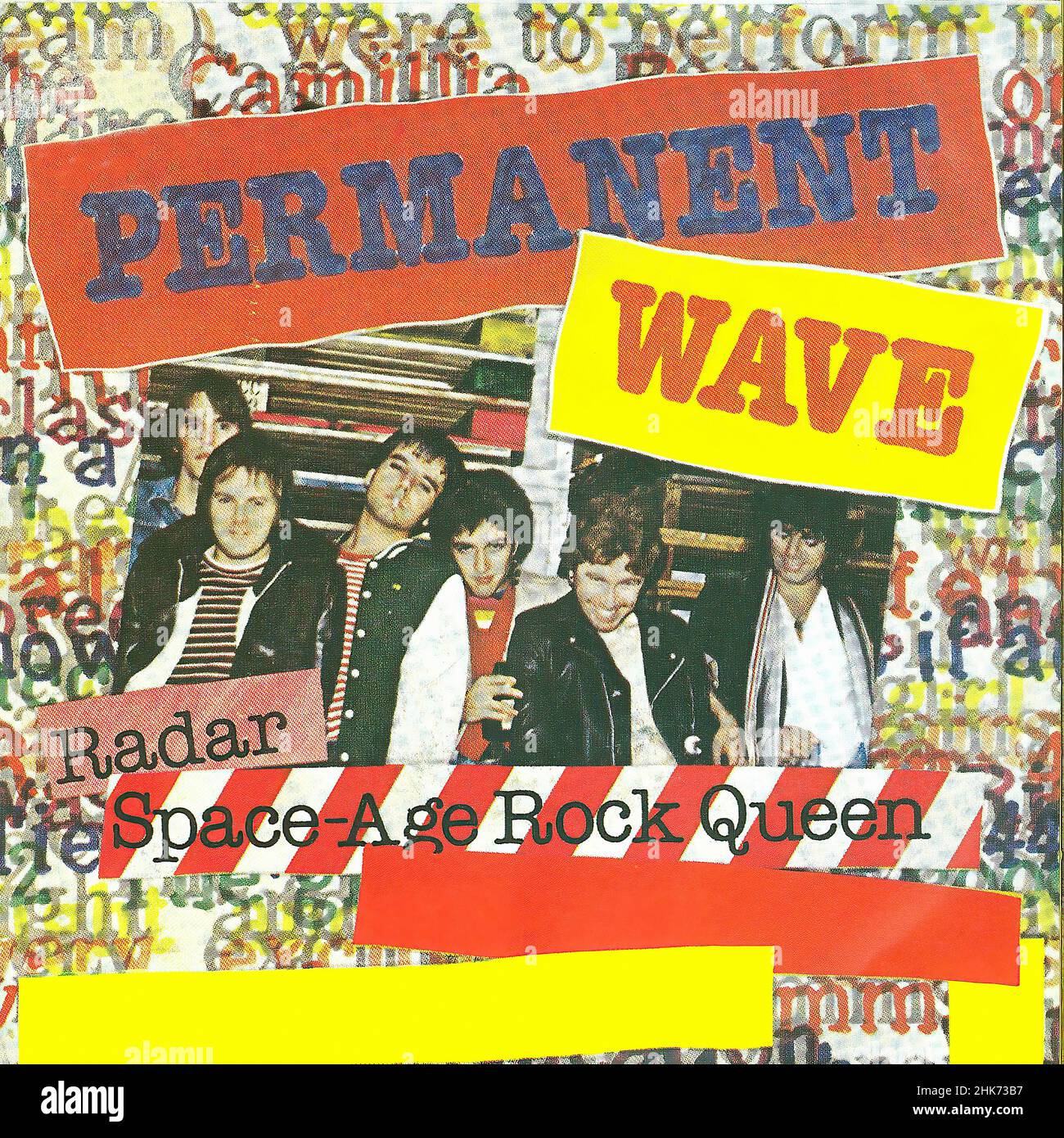Vintage vinyl record cover - Permanent Wave - Radar - D -1985 Stock ...