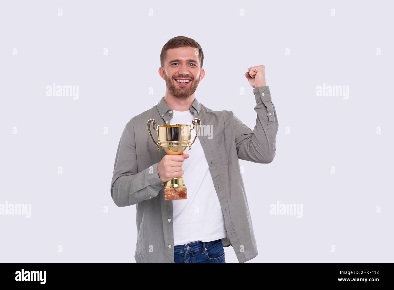Man celebrating a win hi-res stock photography and images - Alamy
