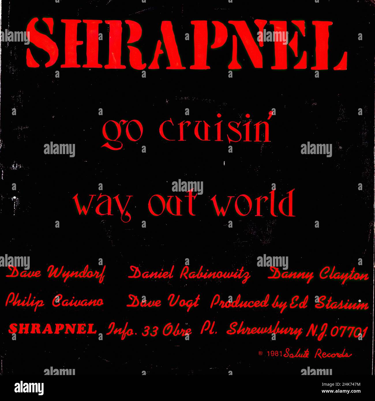 Vintage vinyl record cover - Shrapnel - Go Cruisin' - US - 1981 b 01 ...