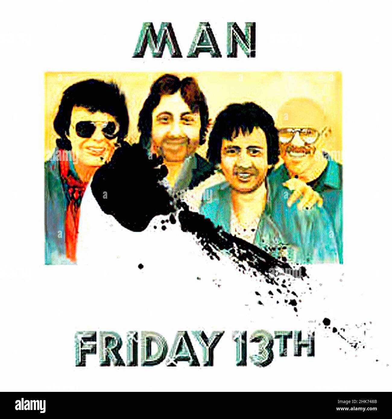 Vintage vinyl record cover - Man - Friday 13th - D - 1983 Stock Photo ...