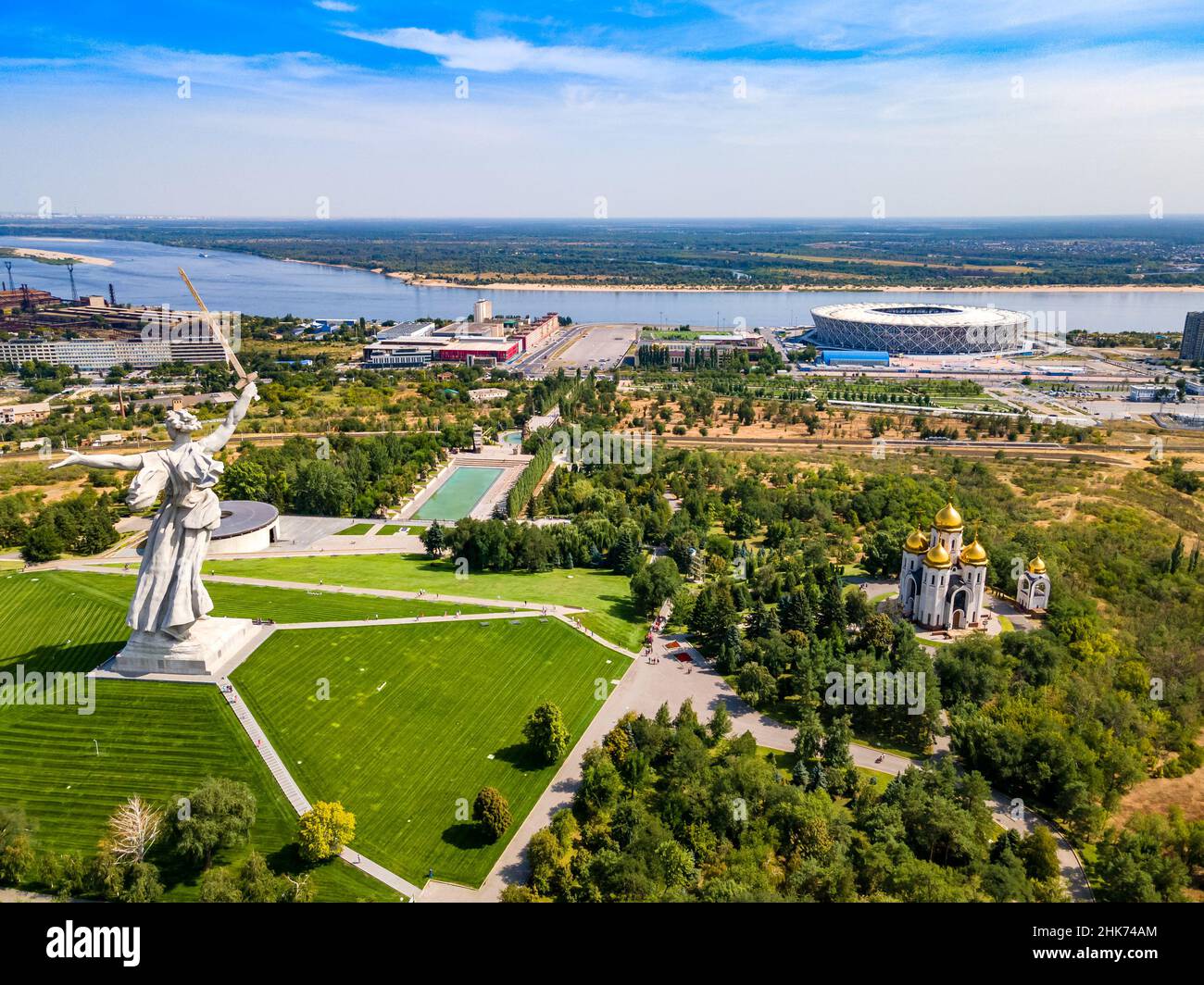 Russia, Volgograd - August 27, 2021: Sculpture Motherland Calls ...
