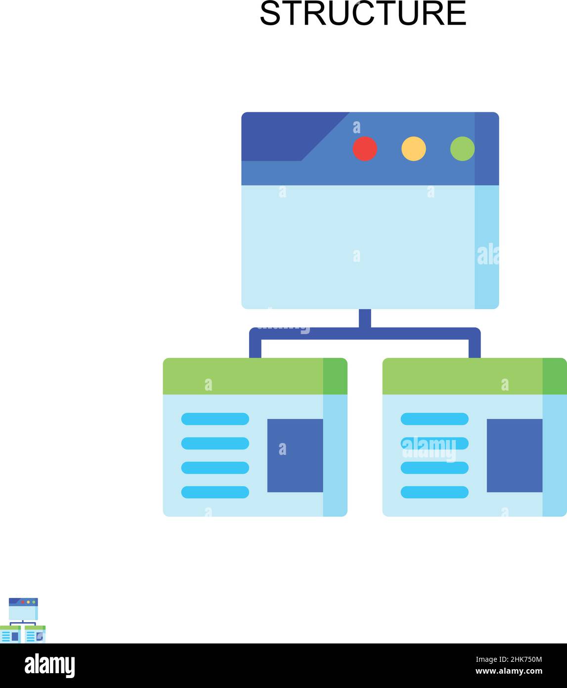 Structure Simple vector icon. Illustration symbol design template for ...