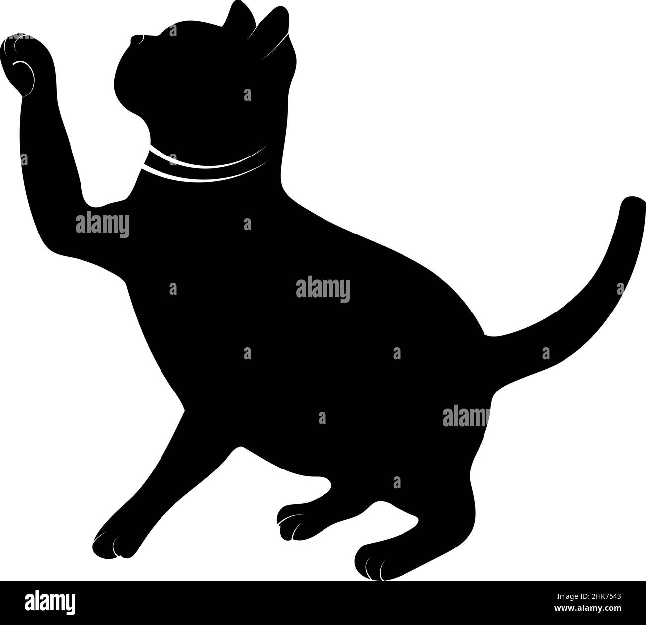 Vector clipart of the playful cat. EPS10 Stock Vector Image & Art - Alamy