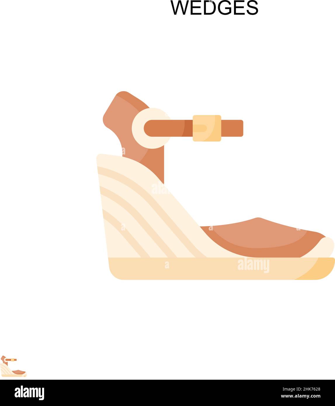 Wedges Simple vector icon. Illustration symbol design template for web ...