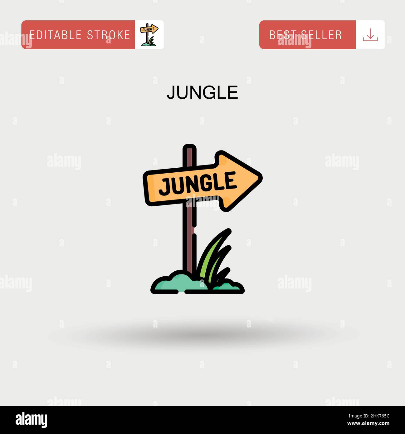 Jungle icon hi-res stock photography and images - Alamy