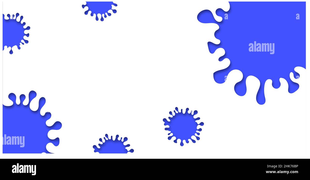 Coronavirus cells on blue Stock Vector Images - Alamy