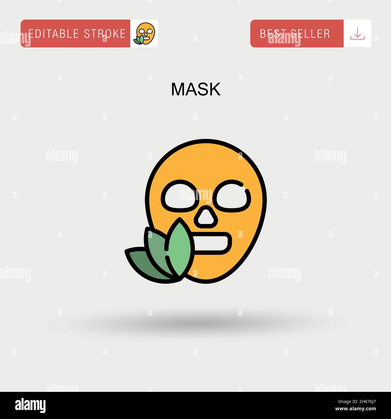 Mask Simple vector icon Stock Vector Image & Art - Alamy