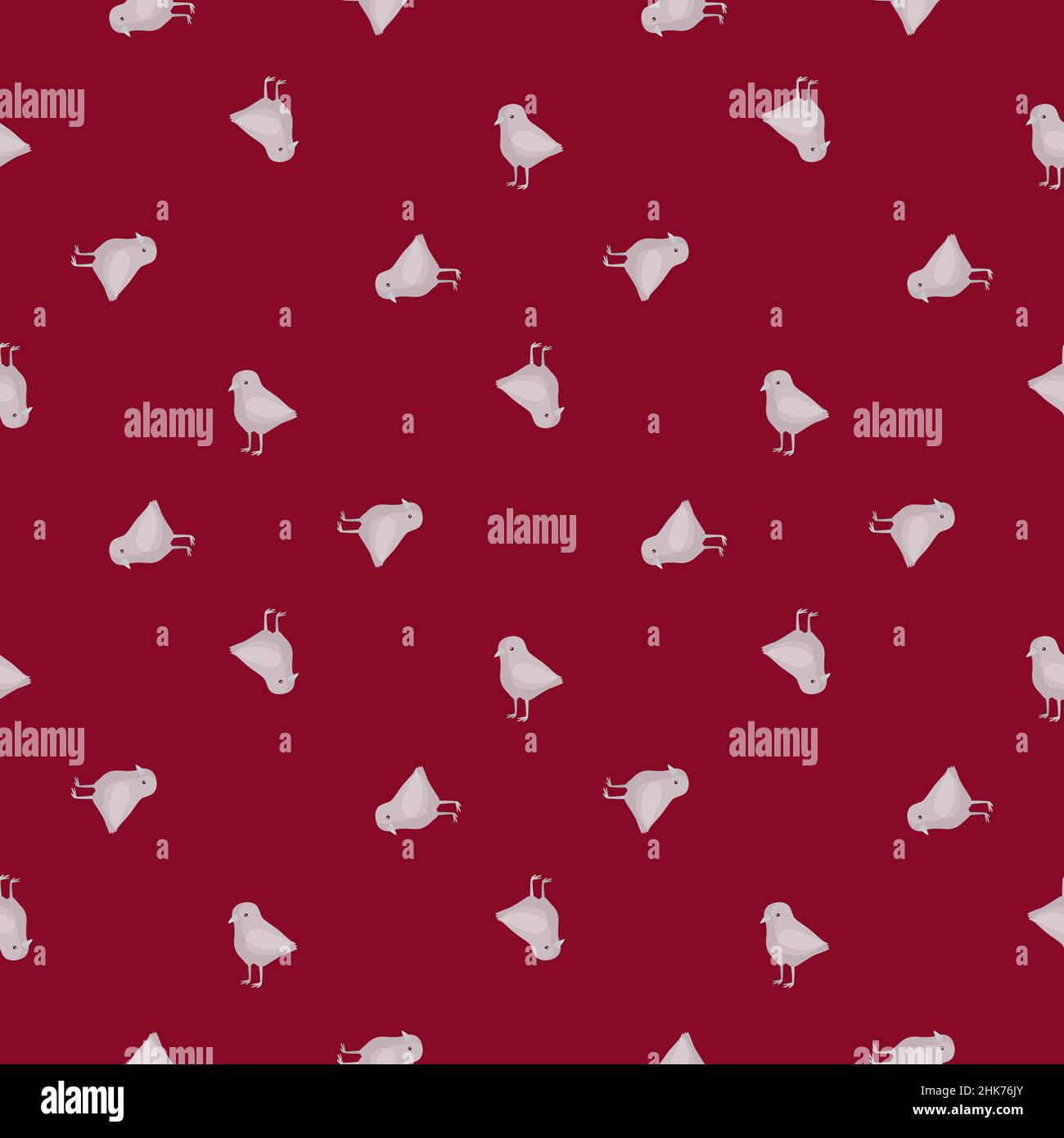 Seamless pattern of chicken. Domestic animals on colorful background ...