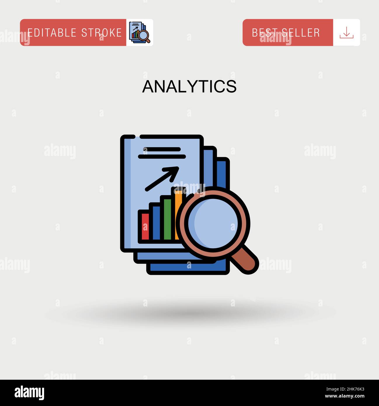 Analytics Simple vector icon Stock Vector Image & Art - Alamy