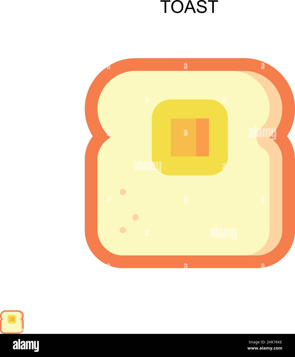 Toast butter symbol hi-res stock photography and images - Alamy