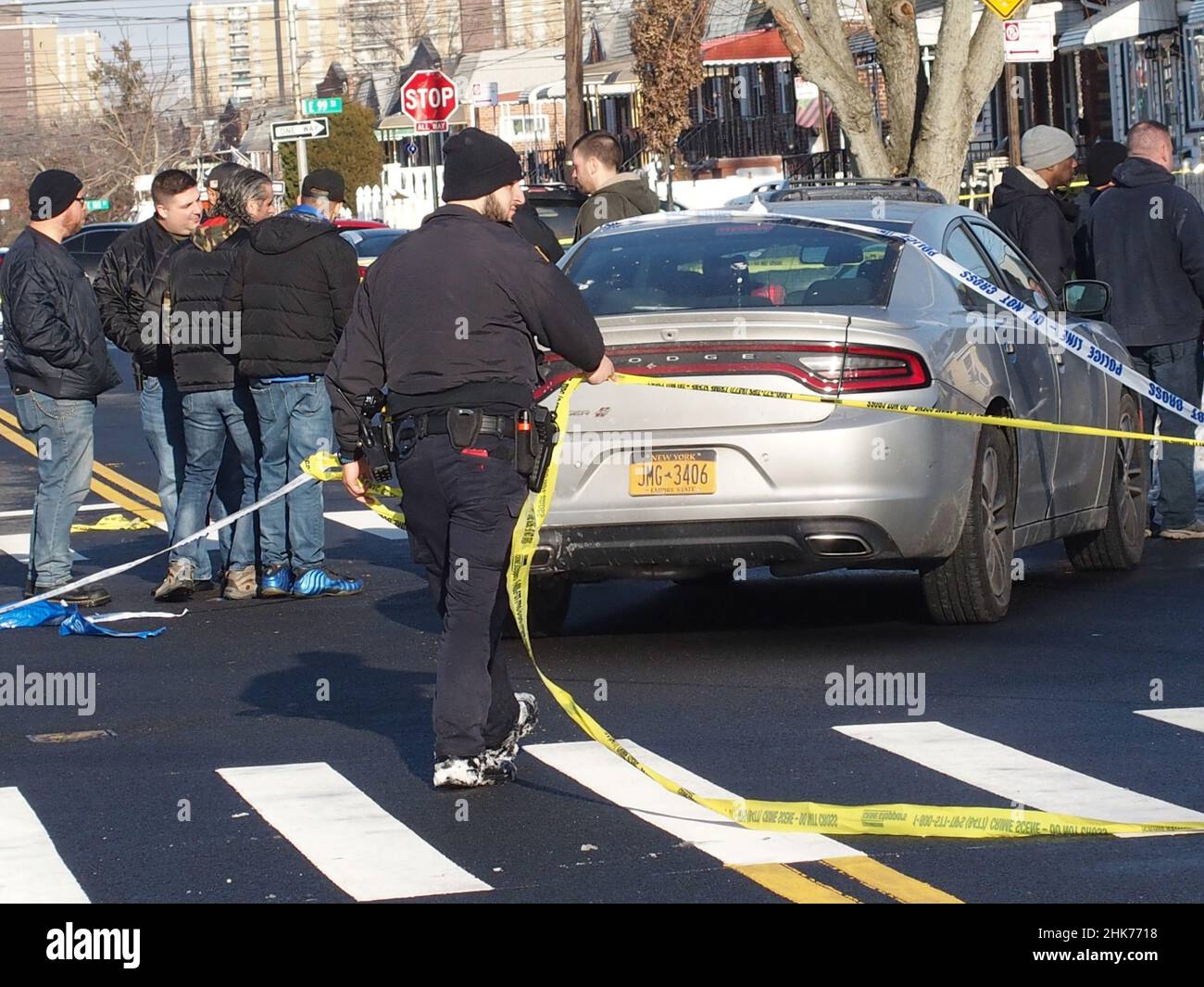 New York, New York, USA. 1st Feb, 2022. City Police officers from the ...