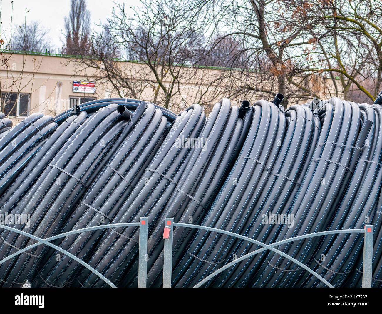 High Density Polyethylene Pipes For Underground construction Line Stock ...
