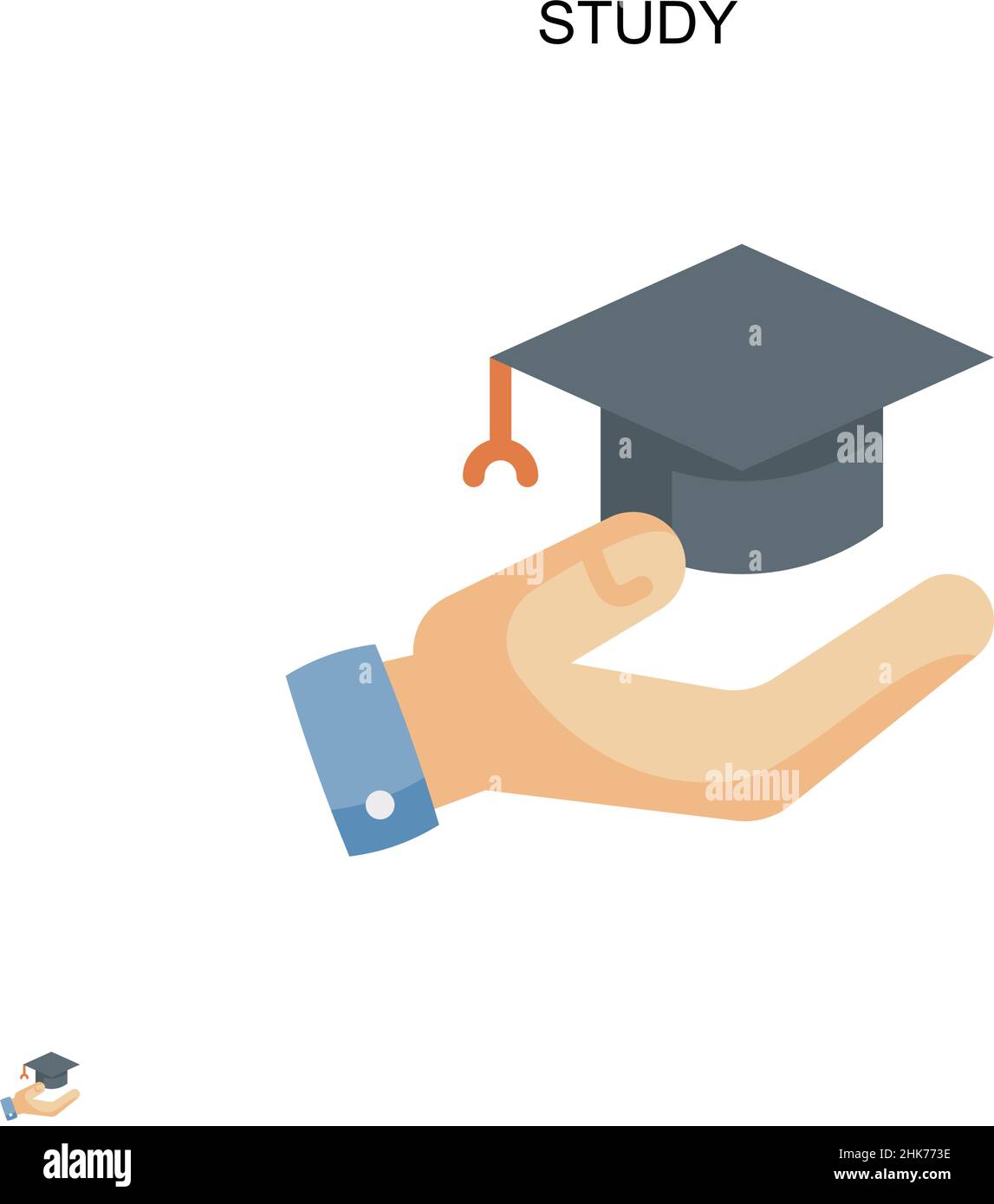 Study Simple vector icon. Illustration symbol design template for web ...