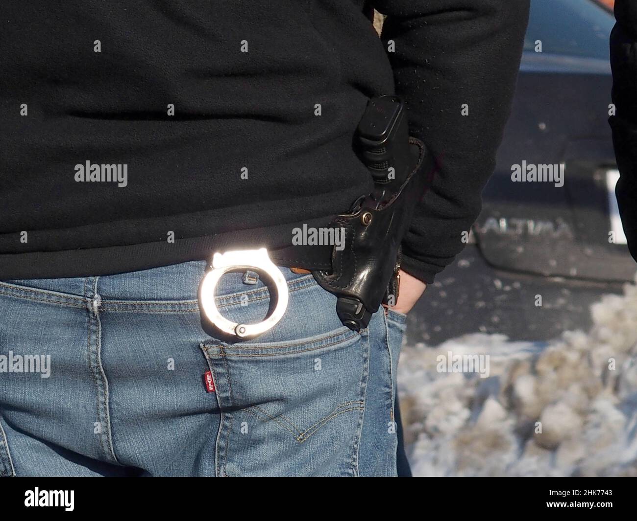 New York, New York, USA. 1st Feb, 2022. City Police officers from the ...