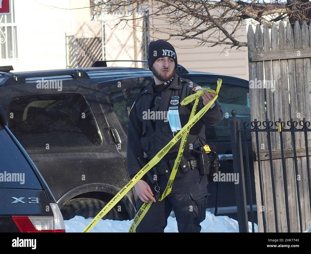 New York, New York, USA. 1st Feb, 2022. City Police officers from the ...