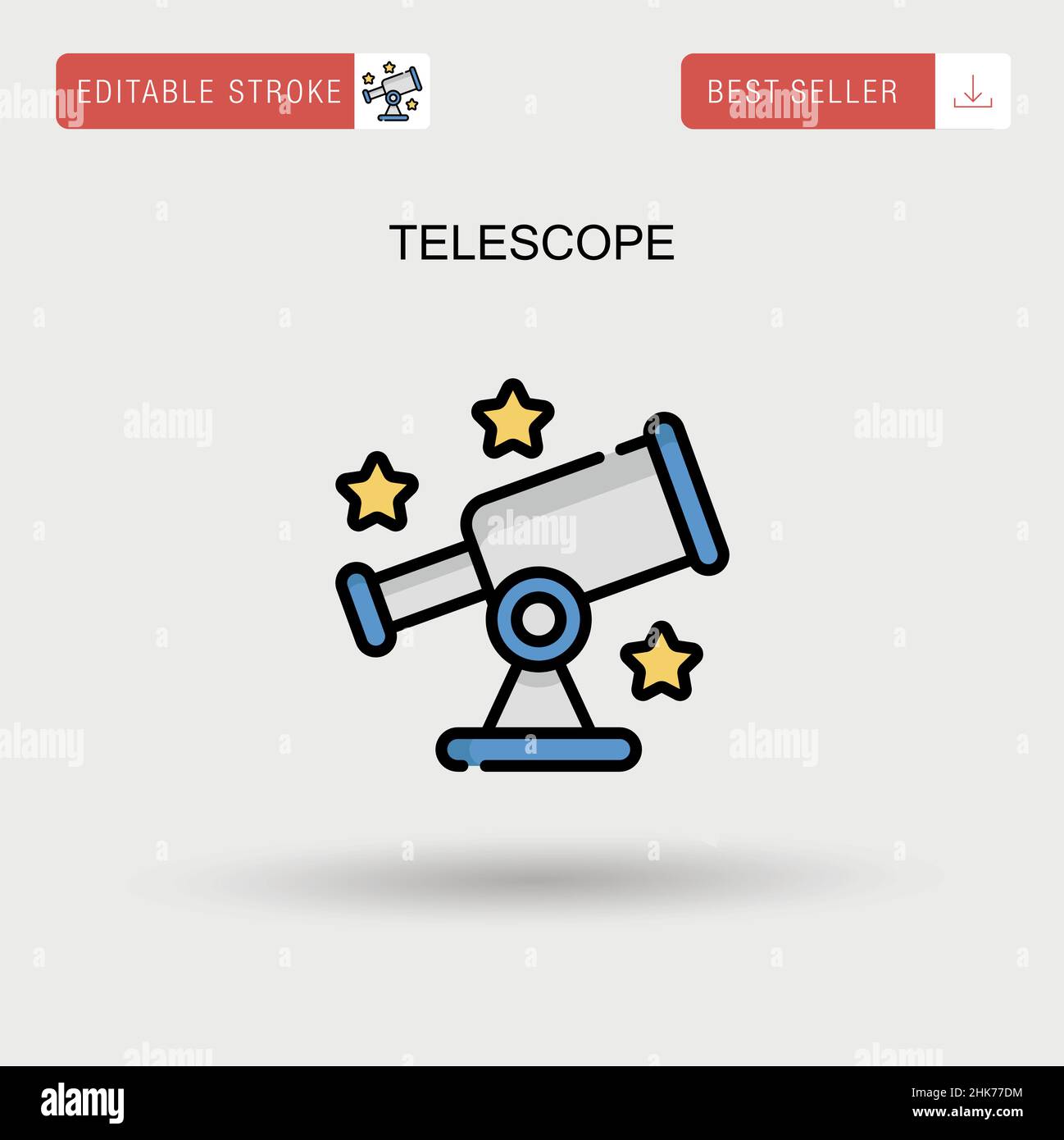 Telescope stargazing vector Stock Vector Images - Alamy