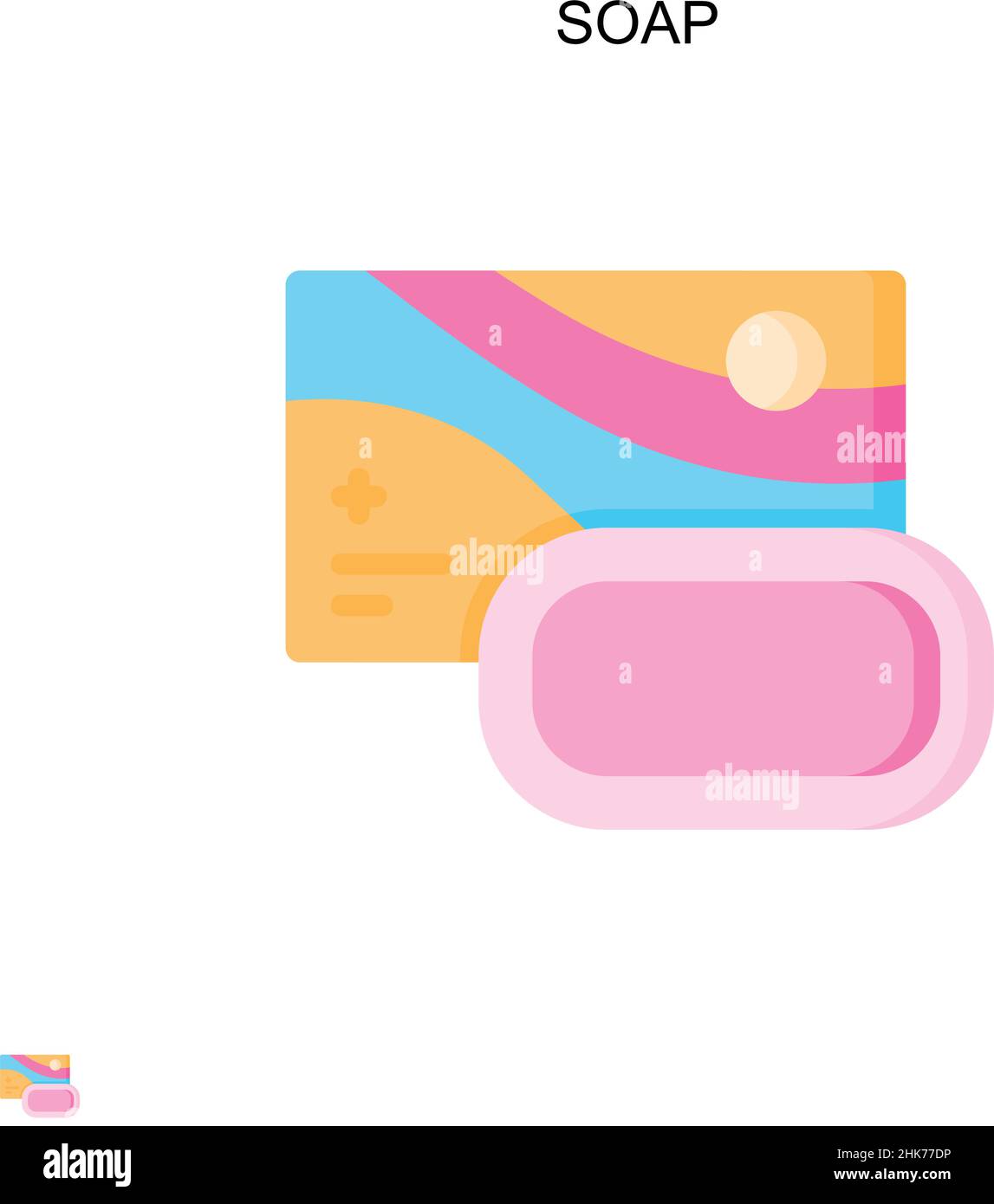 Soap Simple vector icon. Illustration symbol design template for web ...