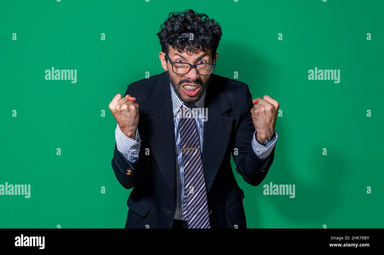 Furious businessman man, angry man concept, frustrated man face Stock ...