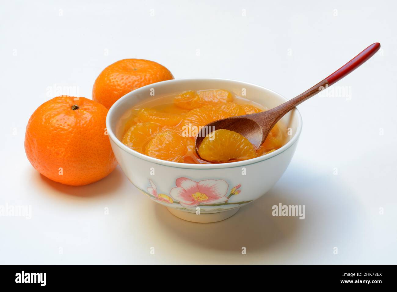 Tangerine, tangerine pieces in peel, canned goods Stock Photo - Alamy