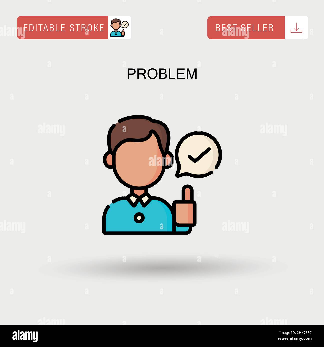 Problem Simple vector icon Stock Vector Image & Art - Alamy