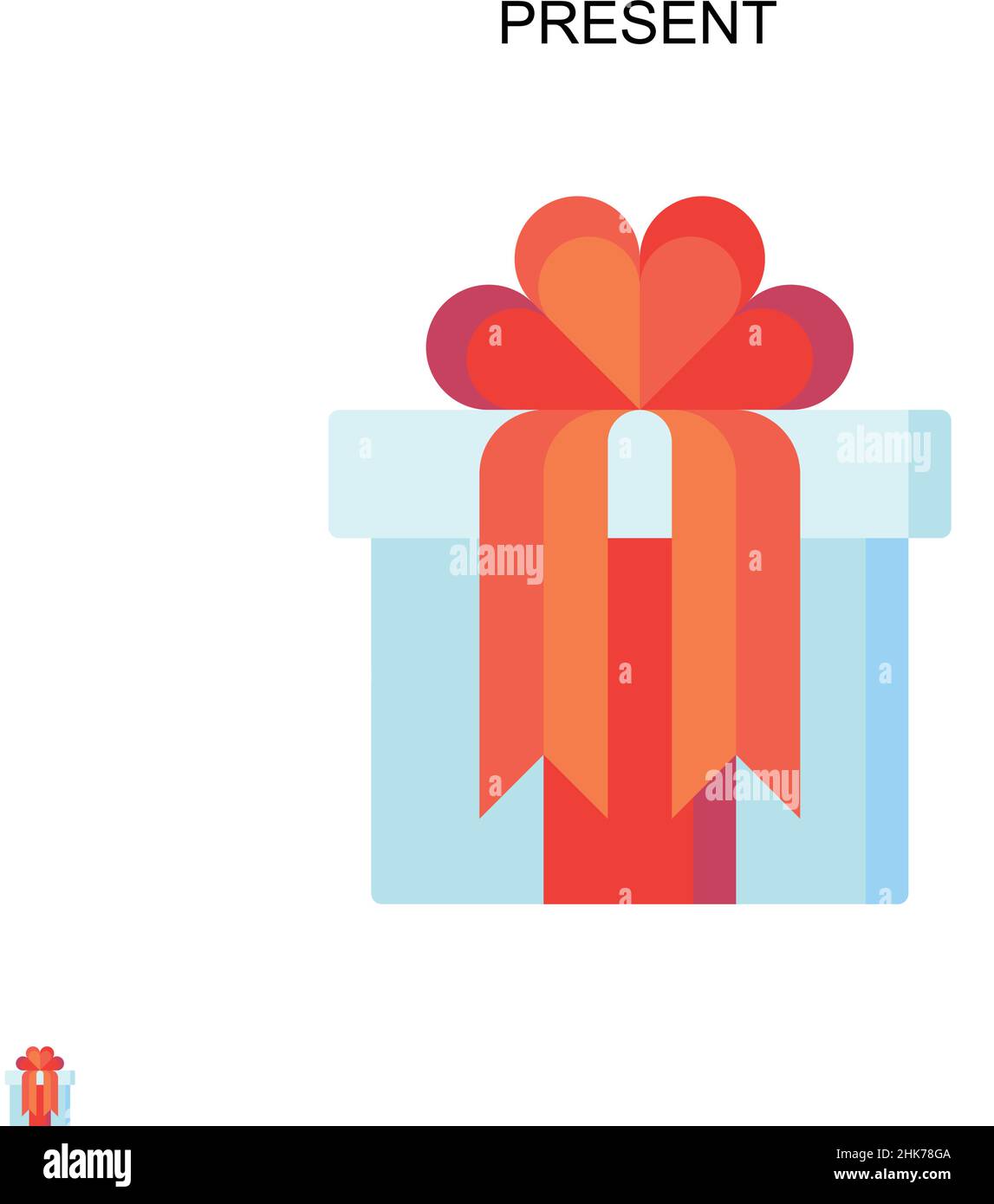 Present Simple vector icon. Illustration symbol design template for web ...