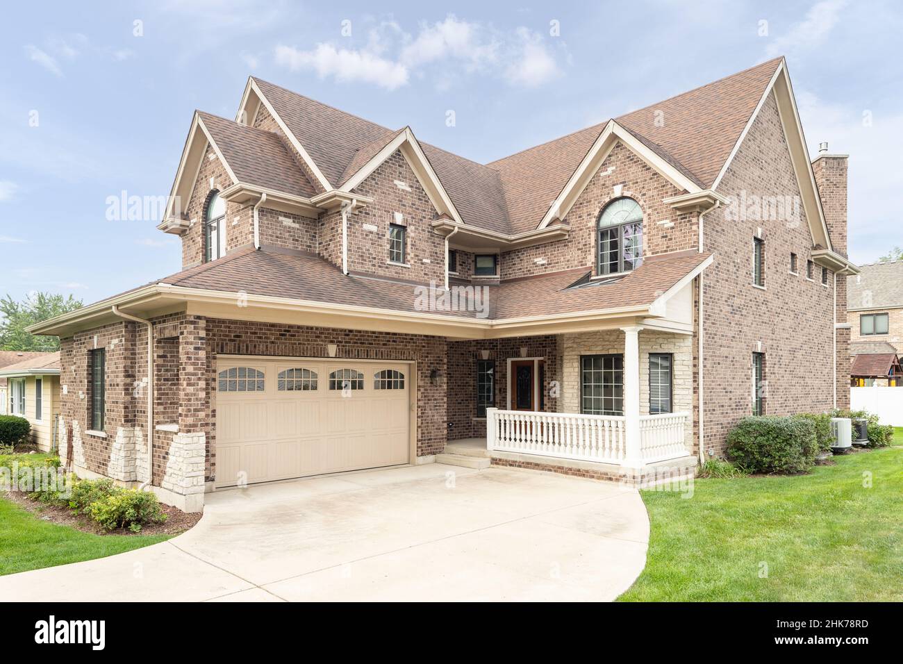 Two Story Cottage Style Home Stone