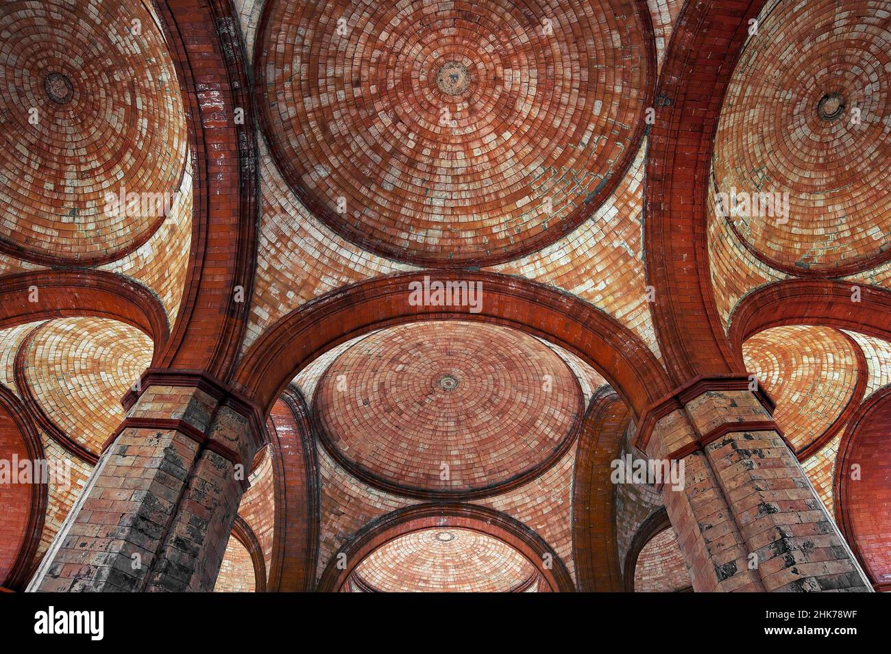 Domes and columns at the South Cemetery, Munich, Bavaria, Germany Stock ...