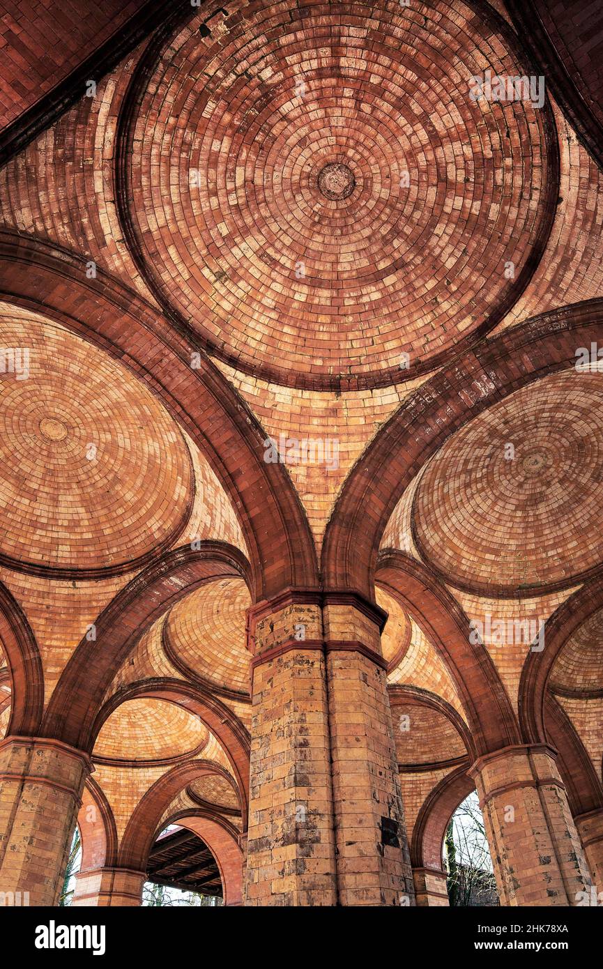 Domes and columns at the South Cemetery, Munich, Bavaria, Germany Stock ...