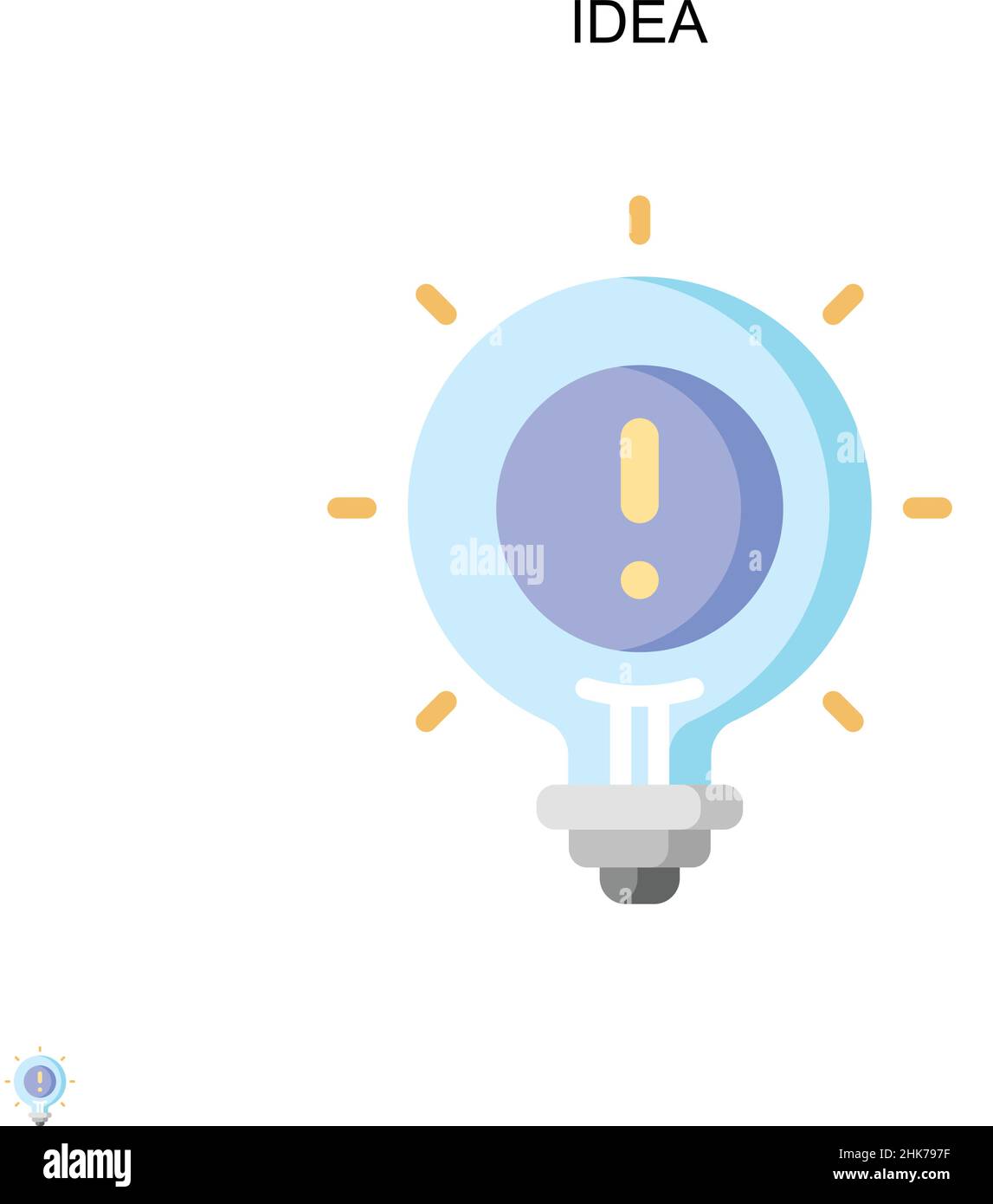 Idea Simple vector icon. Illustration symbol design template for web ...