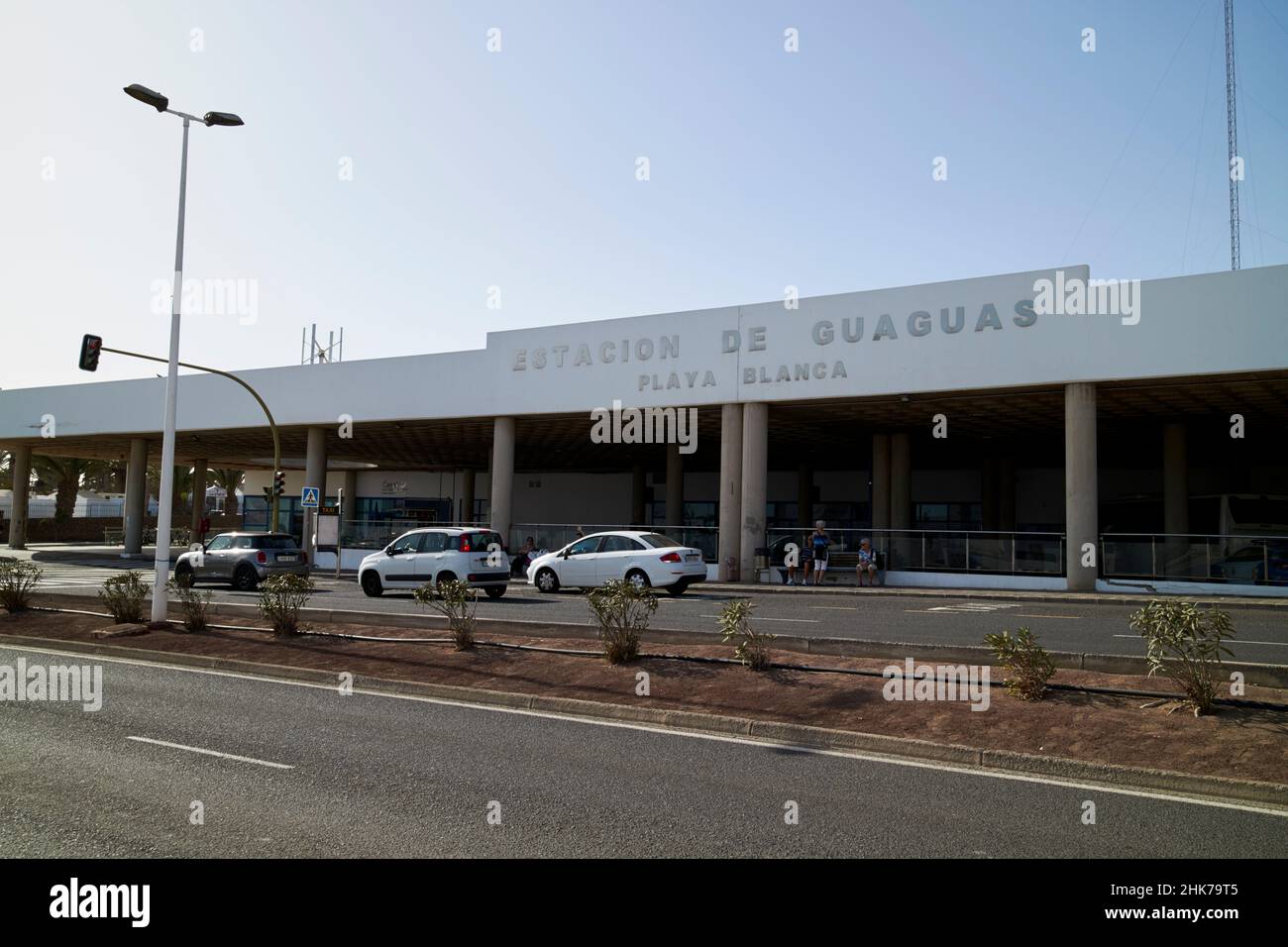 estacion de guaguas bus station in playa blanca Lanzarote Canary ...