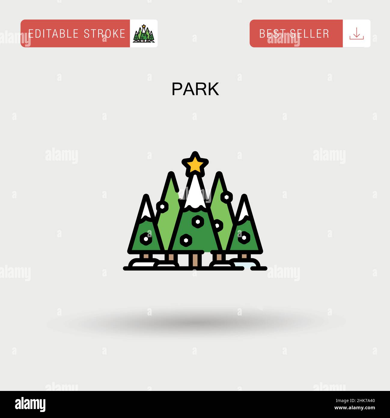 Park Simple vector icon Stock Vector Image & Art - Alamy
