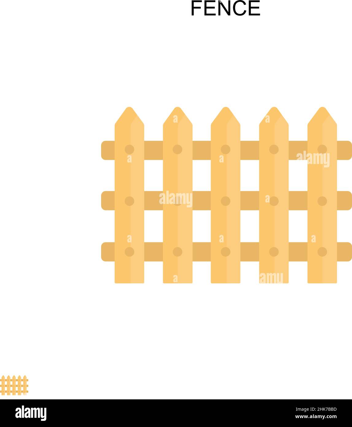 Fence Simple vector icon. Illustration symbol design template for web ...