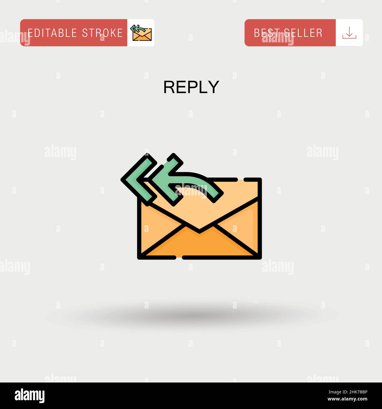 Reply all symbol hi-res stock photography and images - Alamy