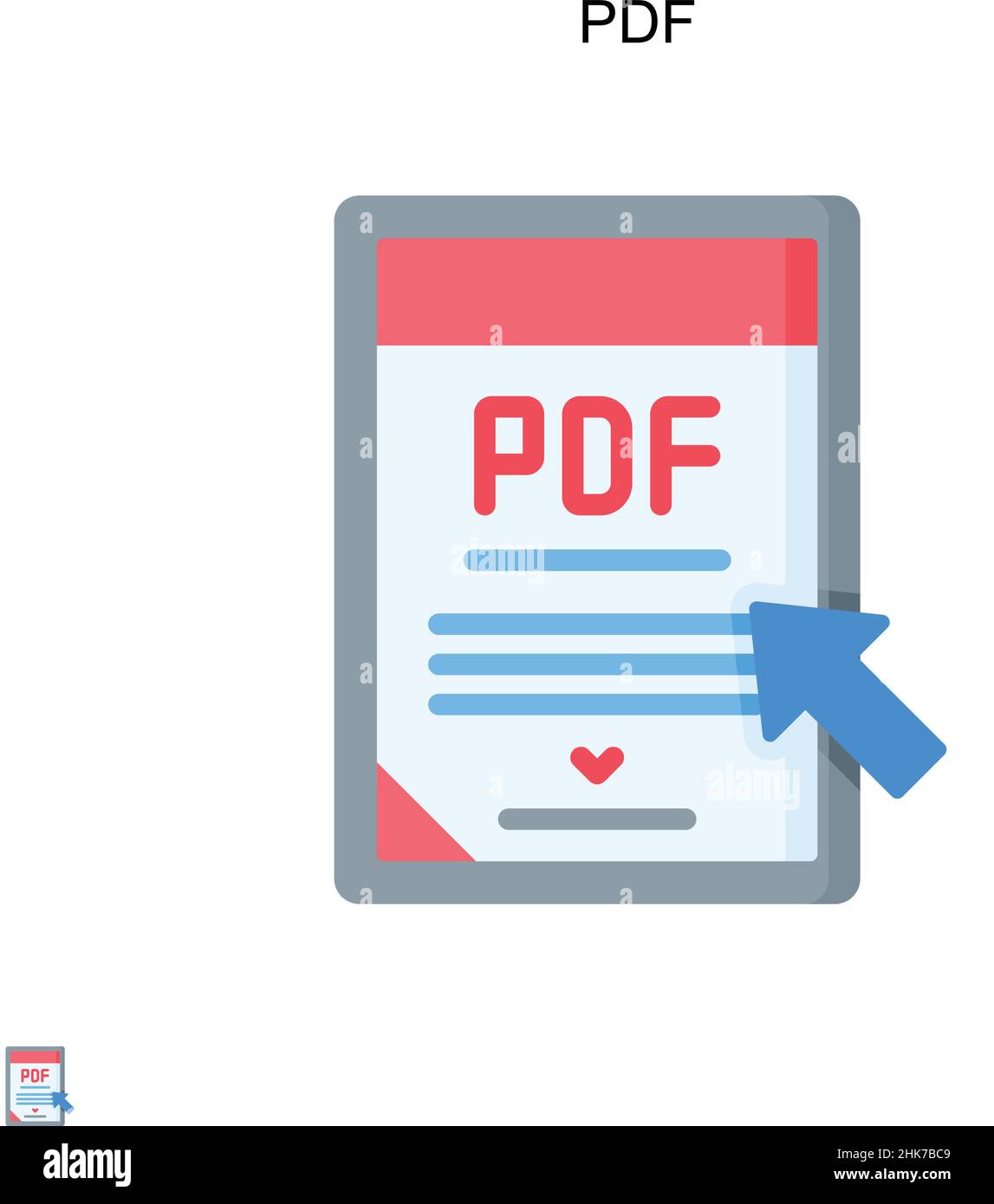 Pdf Simple Vector Icon Illustration Symbol Design Template For Web Mobile Ui Element Stock