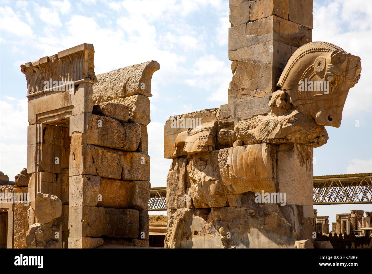 Bull capital, Persepolis, Persepolis, Iran Stock Photo - Alamy