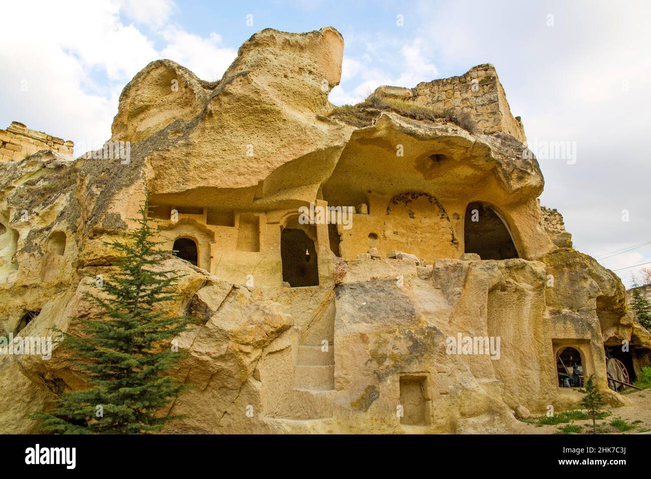 Living caves, Mustapascha, Cappadocia, Turkey, Mustapascha, Cappadocia, Turkey Stock Photo - Alamy