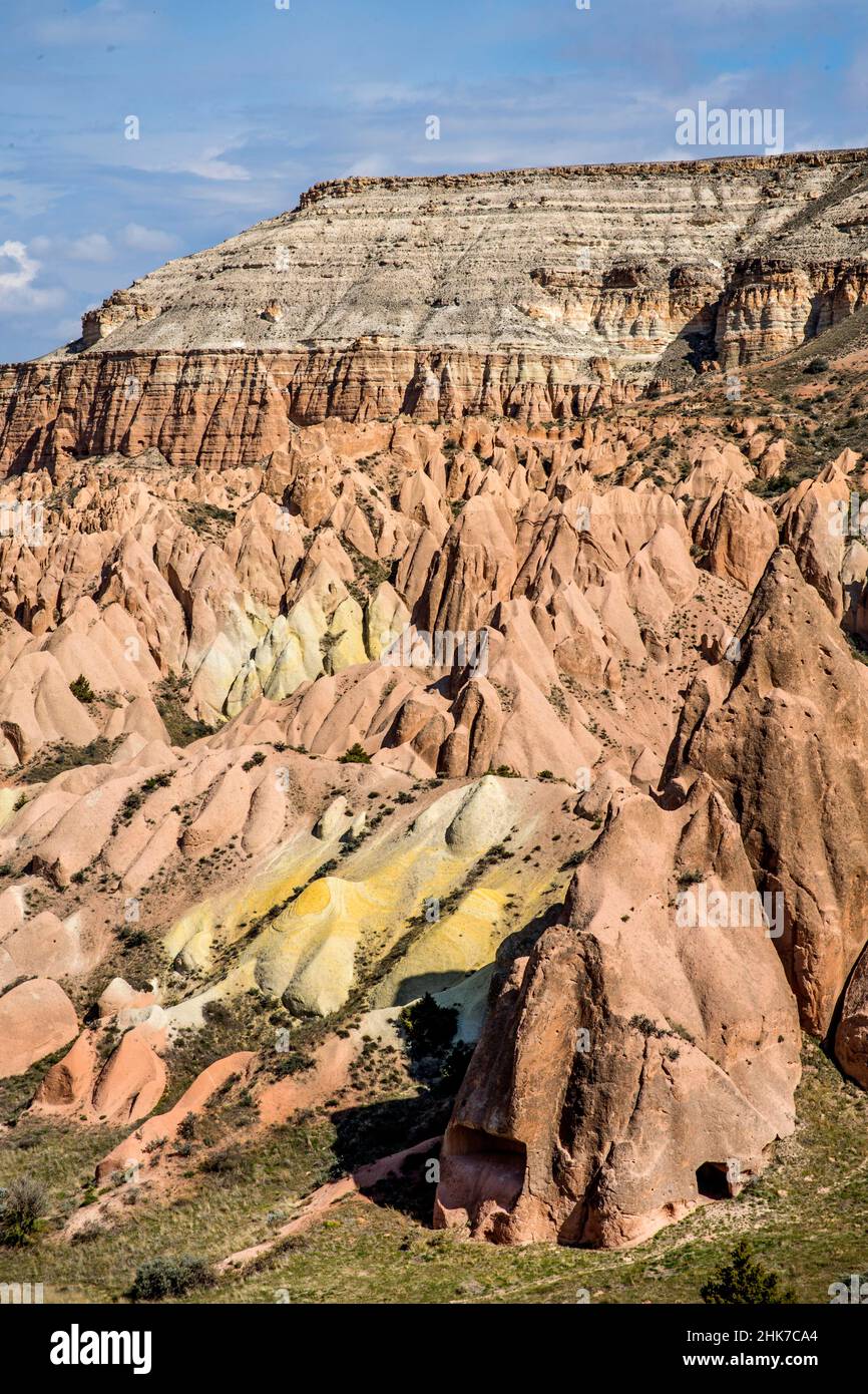 Rock galleries of the Red Gorge, fantastic tuff formations, Cappadocia ...