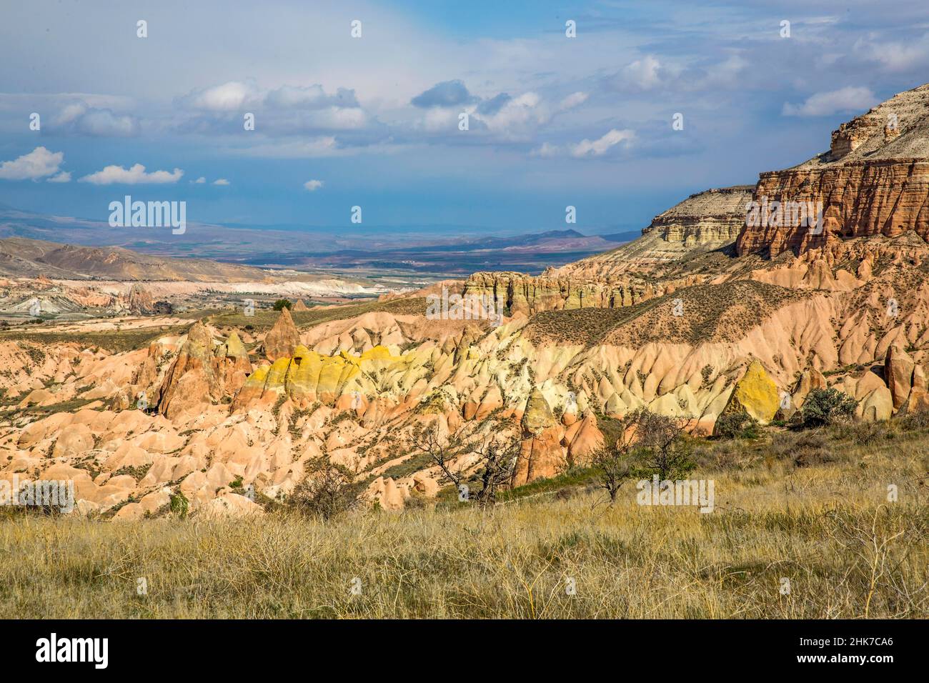 Rock galleries of the Red Gorge, fantastic tuff formations, Cappadocia ...