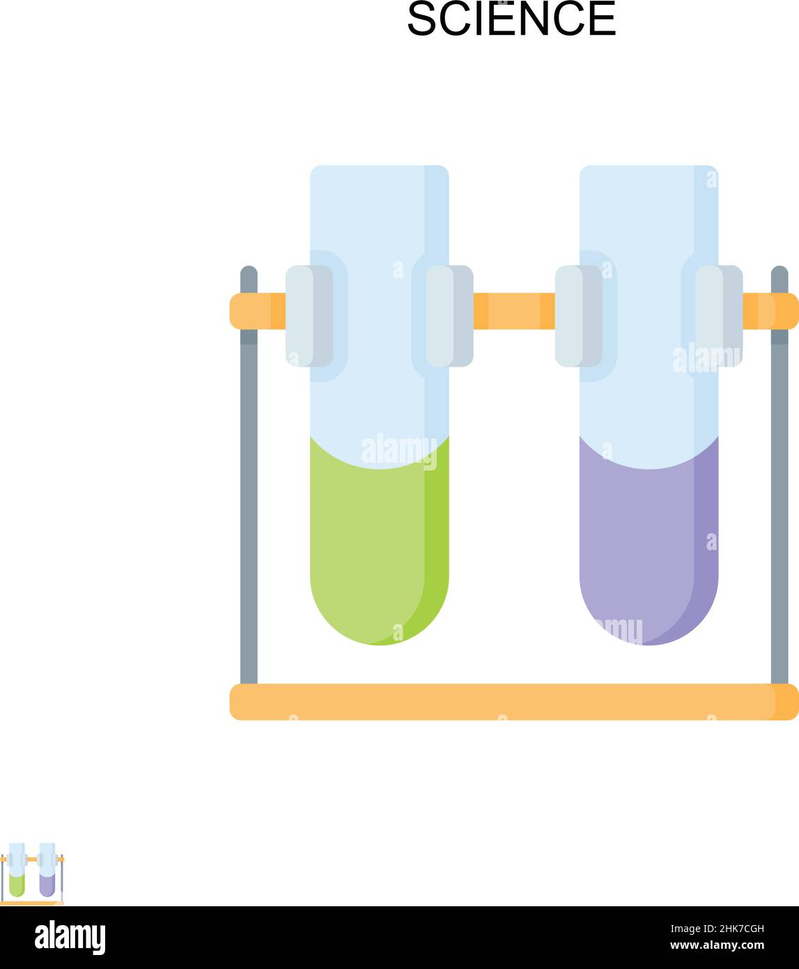Science Simple vector icon. Illustration symbol design template for web ...