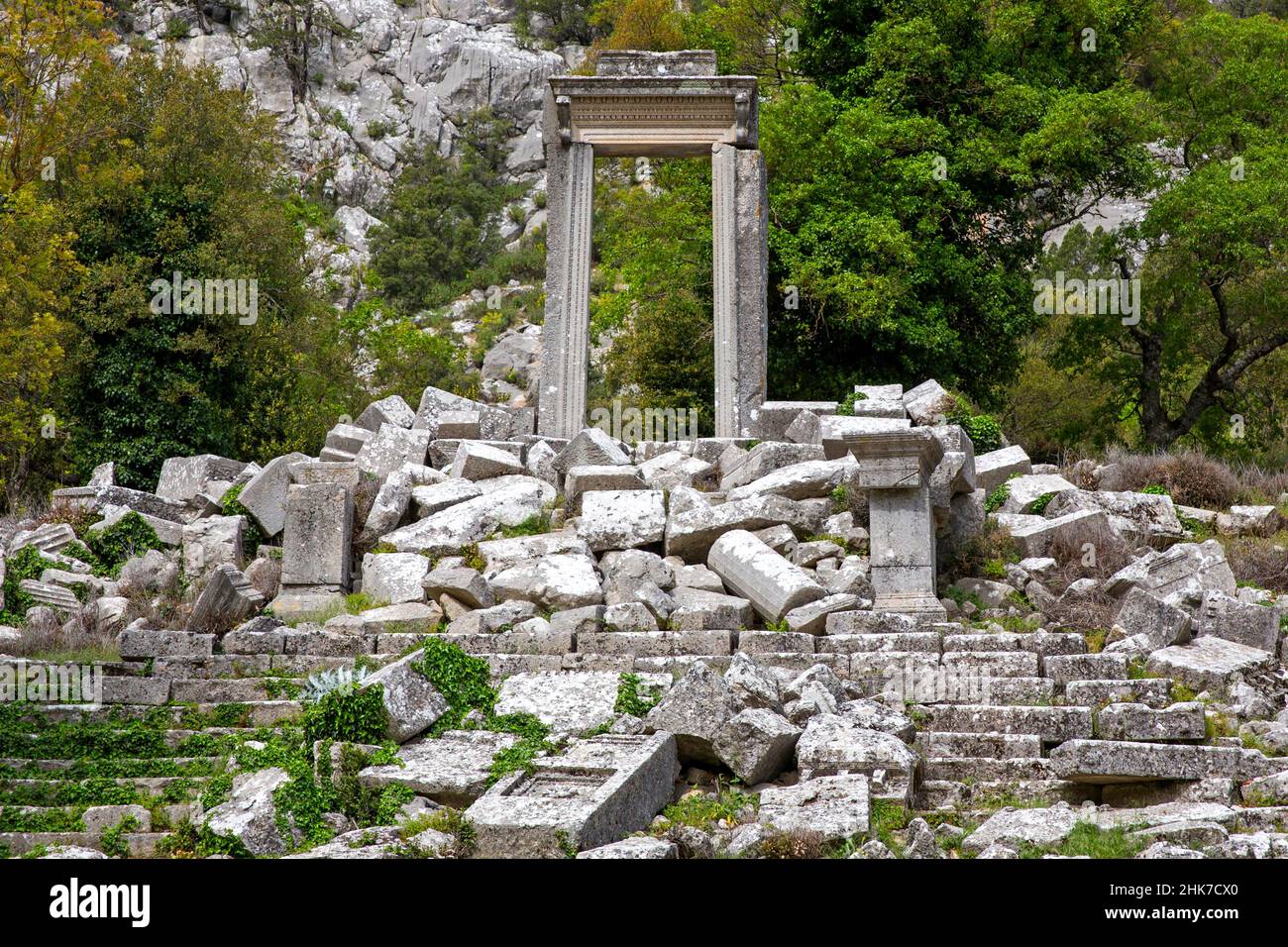 Gate of Hadrian, Termessos, ancient ruin site, Turkey, Termessos ...
