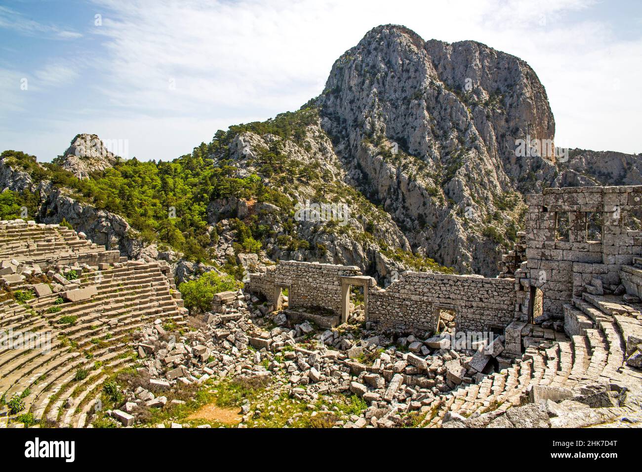 Theatre, Termessos, ancient ruin site, Turkey, Termessos, Turkey Stock ...