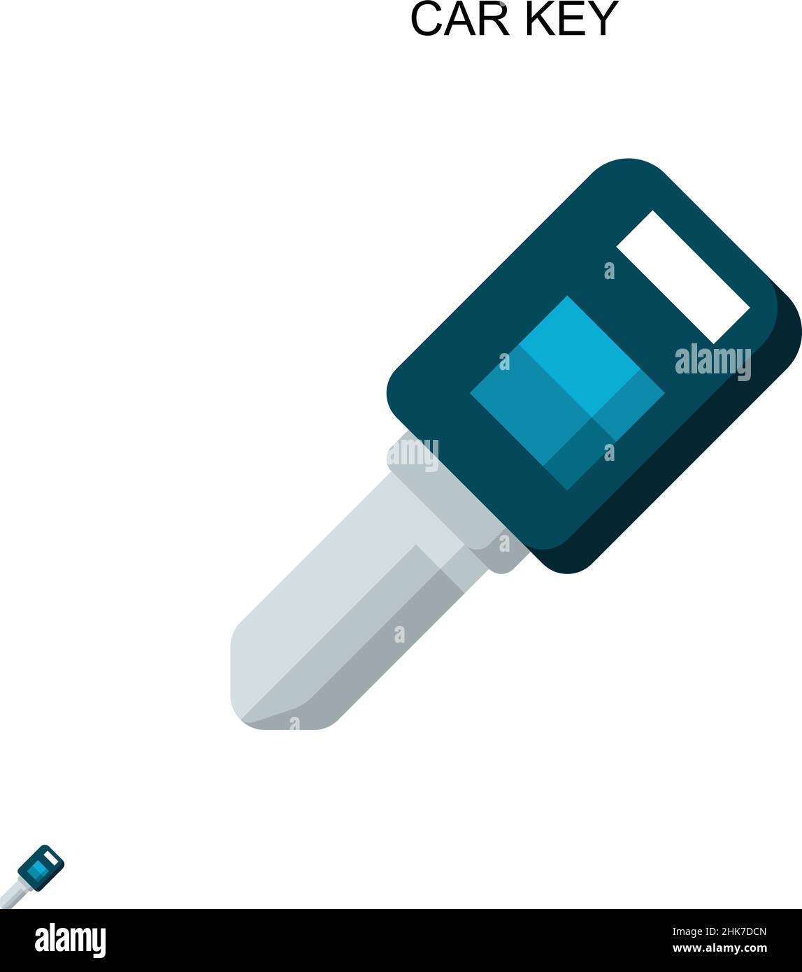 Car key Simple vector icon. Illustration symbol design template for web ...