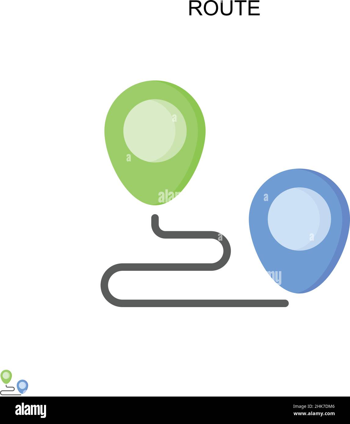 Map of historic old route 66 hi-res stock photography and images - Alamy