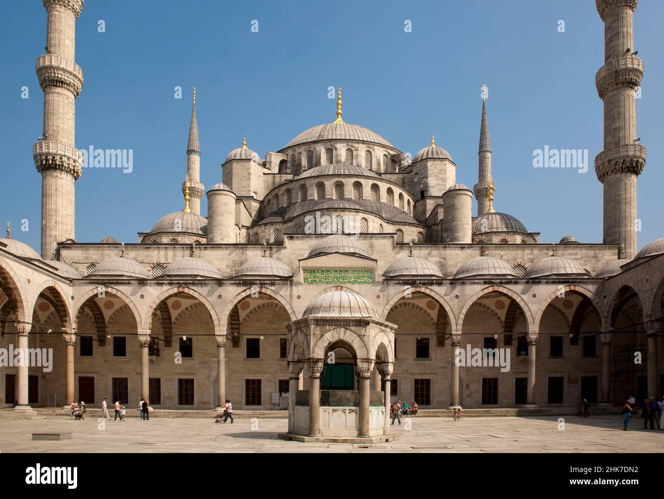 Blue Mosque, view from the forecourt, Istanbul, Turkey Stock Photo - Alamy