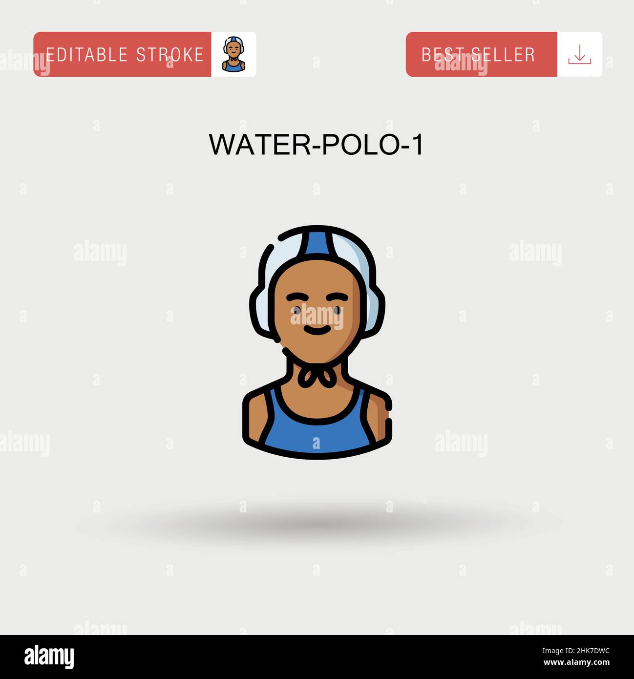 Water-polo-1 Simple vector icon Stock Vector Image & Art - Alamy