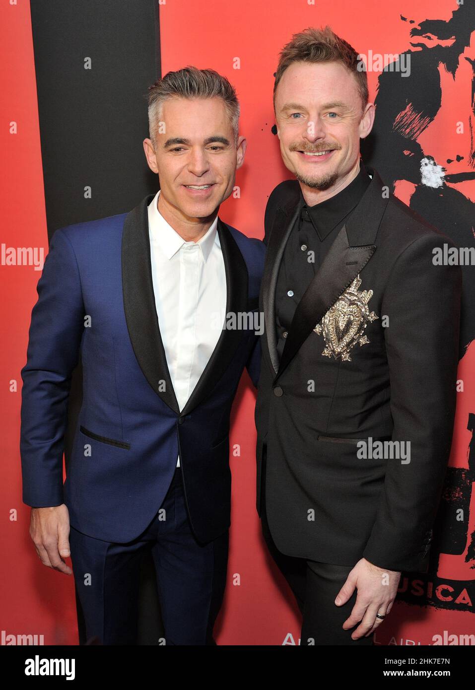 L-R: Ross Rayburn and Christopher Wheeldon attend the opening of "MJ ...